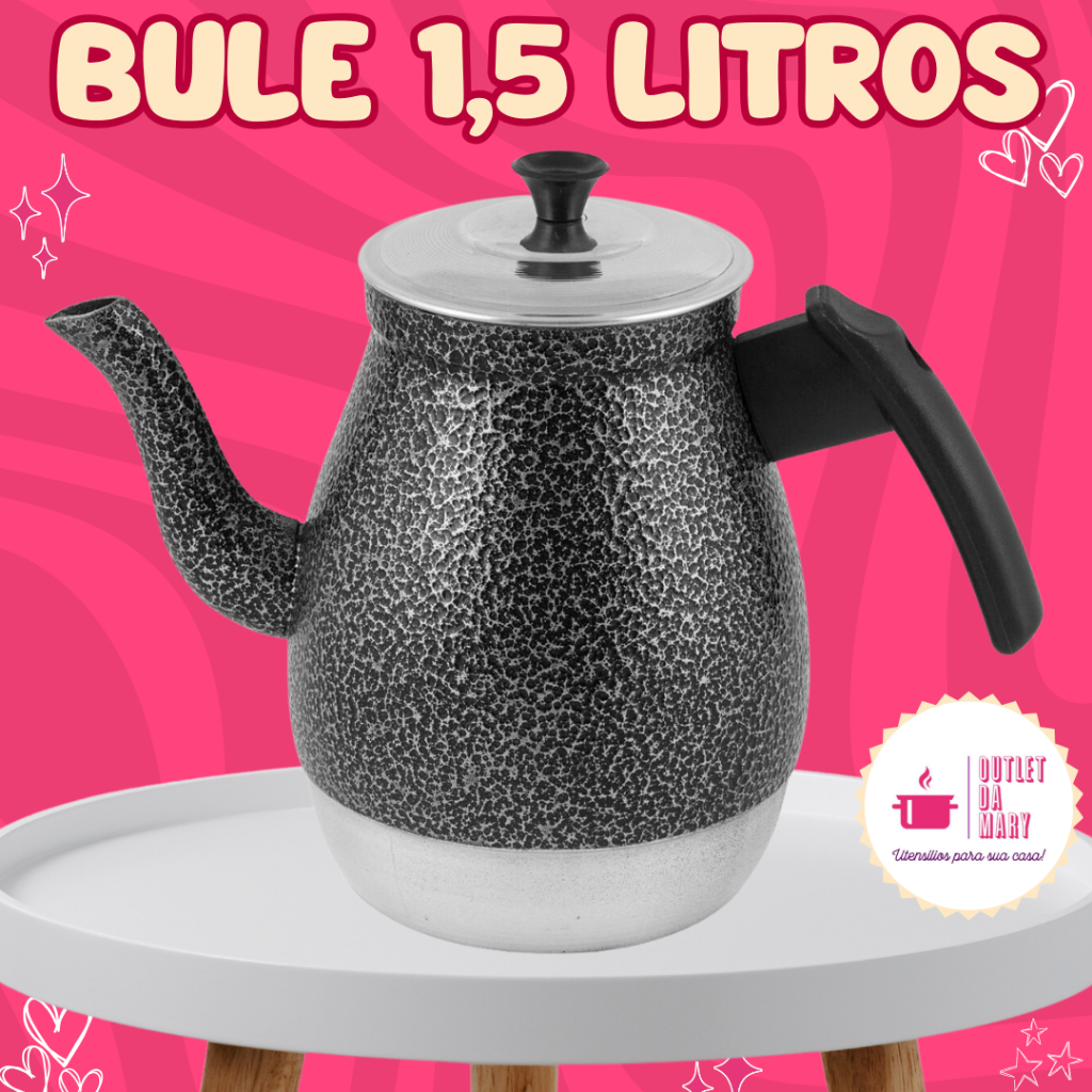 Bule de Cafe Aluminio Craqueado nº8 1,5 Litros. (bule de cafe, bule ...