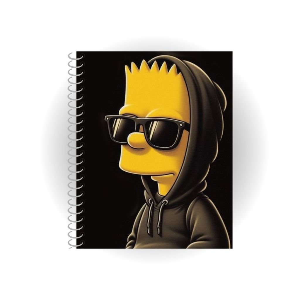 Caderno 10 Matérias Bart Simpsons 160 folhas, Capa Dura | Shopee Brasil