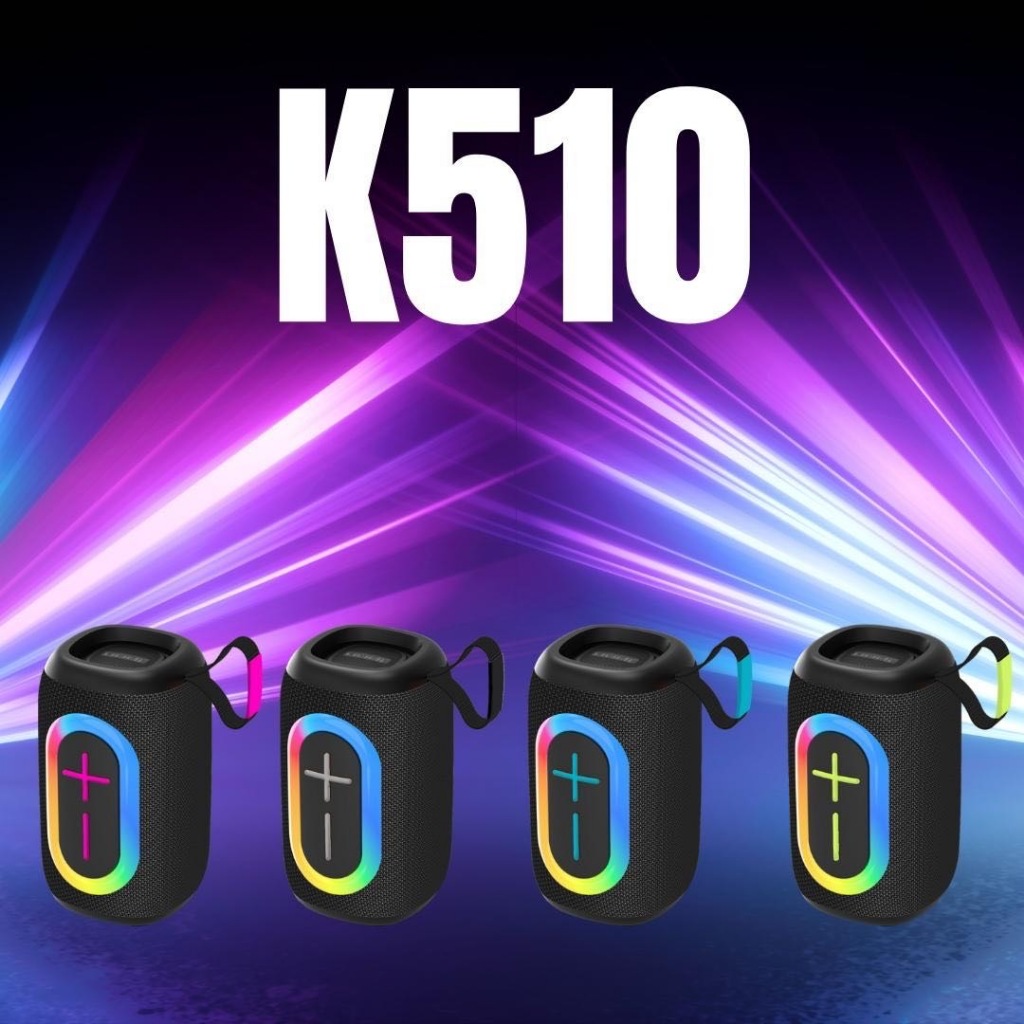 Caixa De Som 20W Bluetooth Resistente a água IPX6 Bateria Até10 Horas Kimaster K510 | Shopee Brasil