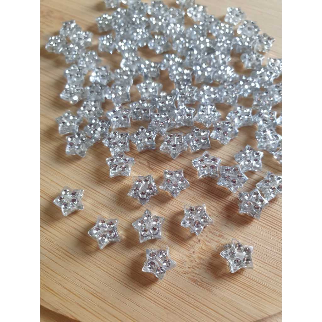 Entremeio Estrela com Strass Prata | Shopee Brasil