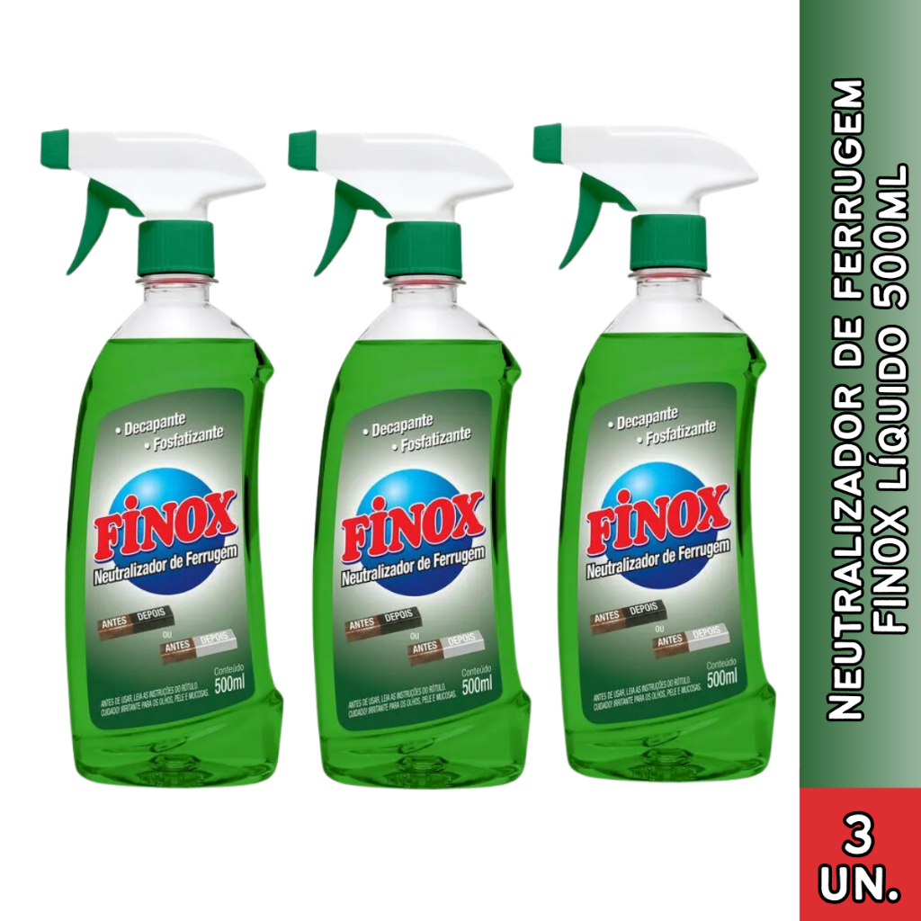Finox Neutralizador de Ferrugem Líquido 500ml | Shopee Brasil