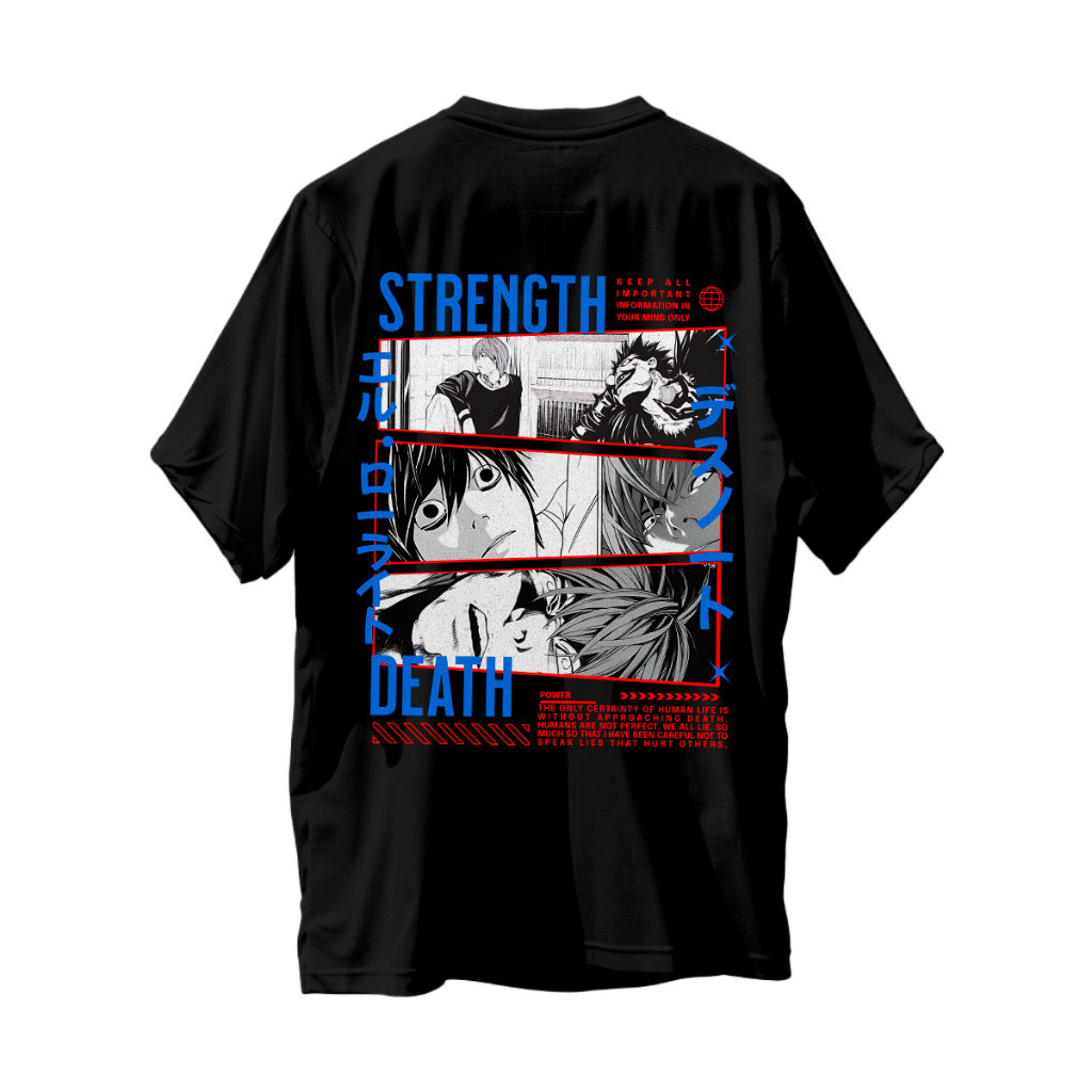 Camiseta Death Note Light Yagami L Shinigami Ryuk Mangá Anime Japonês ...