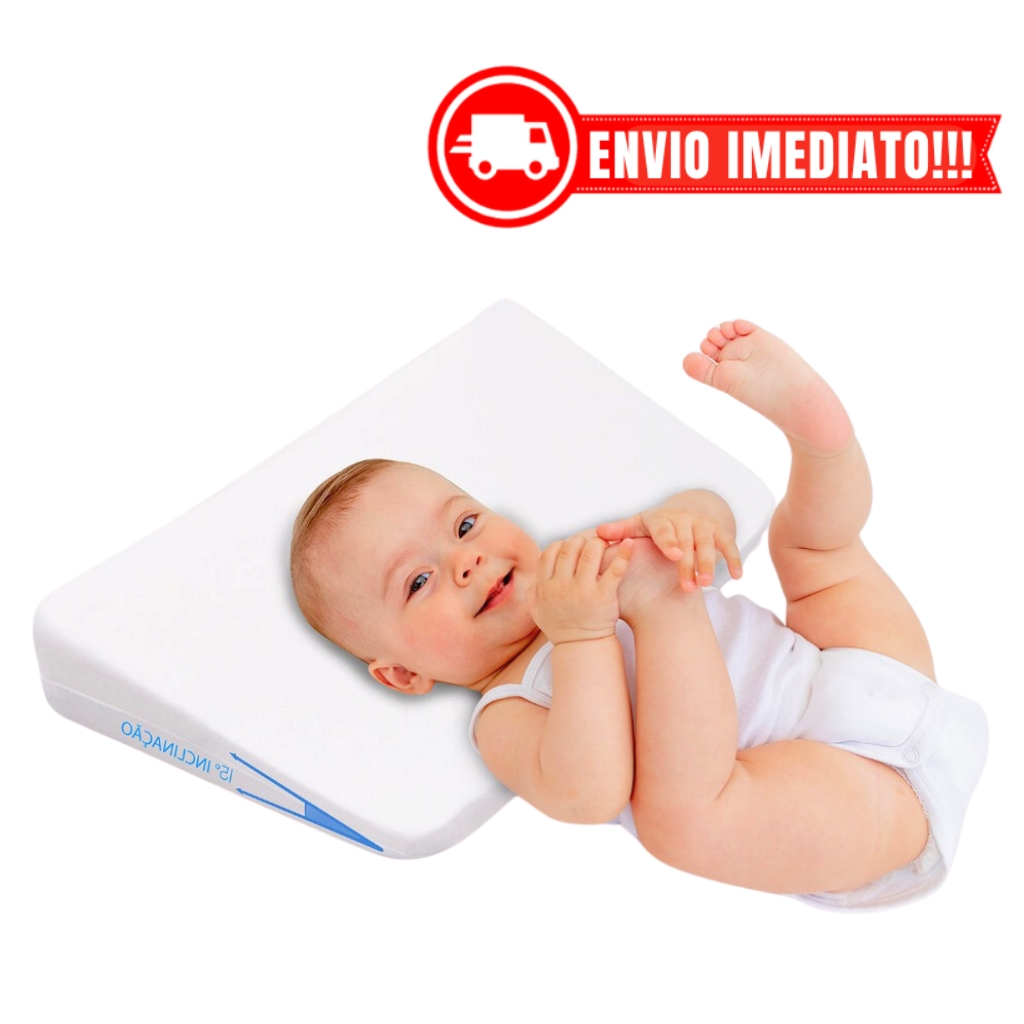 KIT 02 Travesseiros Anti Refluxo Rampa Antialérgico com Capa Lavável ...