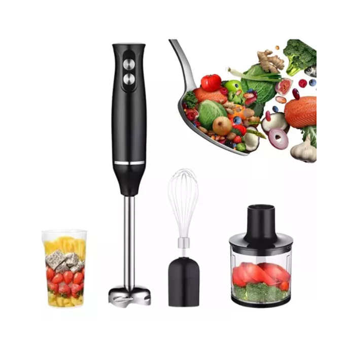 Kit Mixer e Processador 4 em 1 Para Diversos Alimentos Bebidas Gelada ...