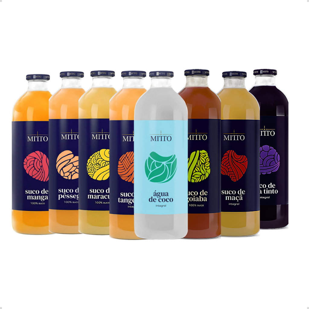 Suco Mitto Frutas Garrafa 1 Litro 100% Natural | Shopee Brasil