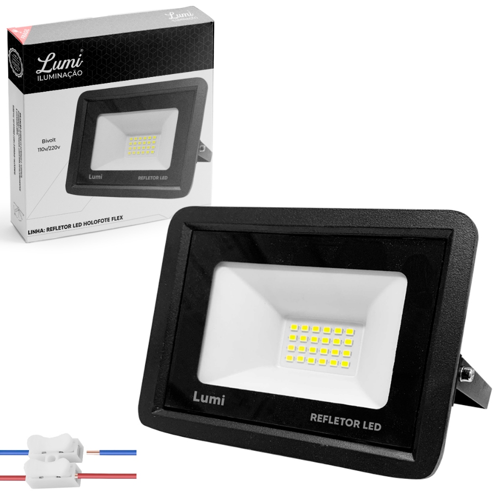 Refletor Super Led 50w Holofote Bivolt Ip67 Cor Da Luz Branco Frio Rfe:6605 Flex Lumi | Shopee ...