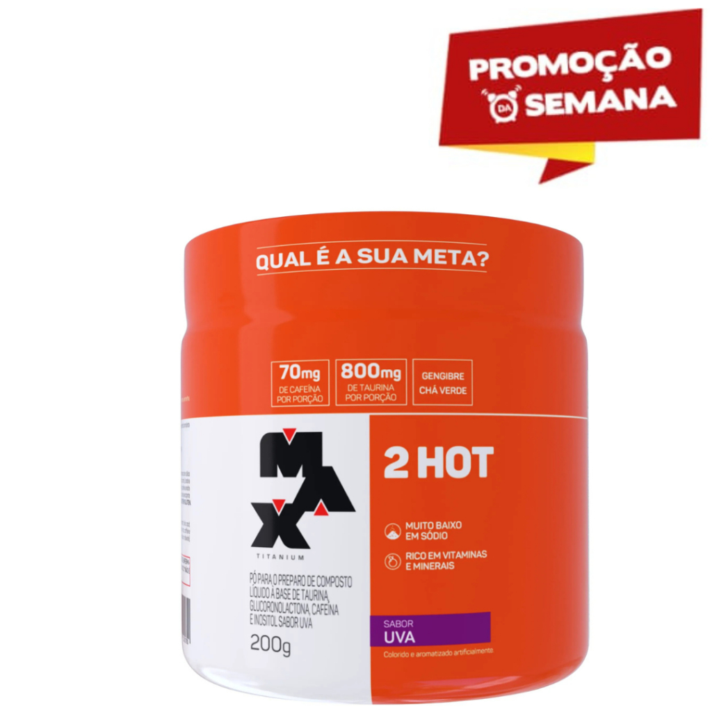 2HOT termogenico Max Titanium 200g sabores | Shopee Brasil