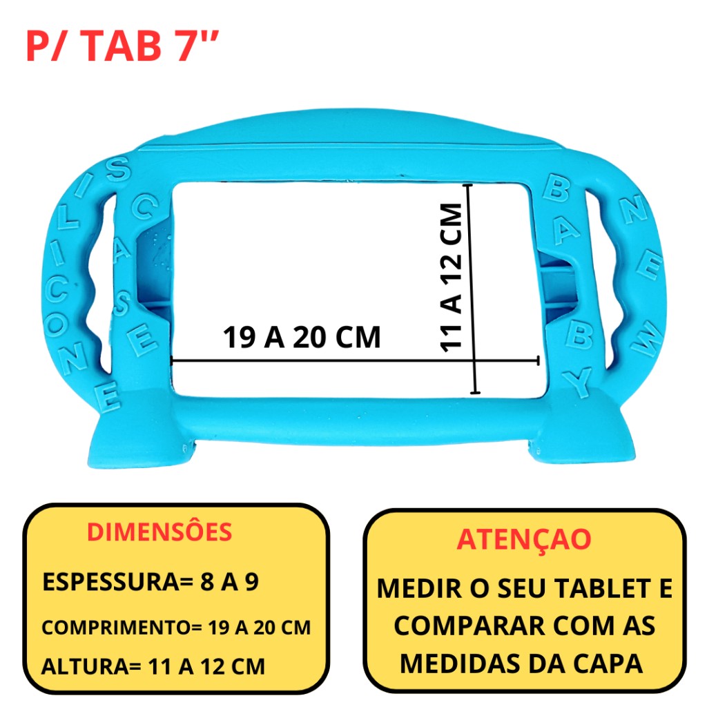 Capinha para tablet positivo TAB 7, Twist tab T780F,Multilaser M7s Plus ...