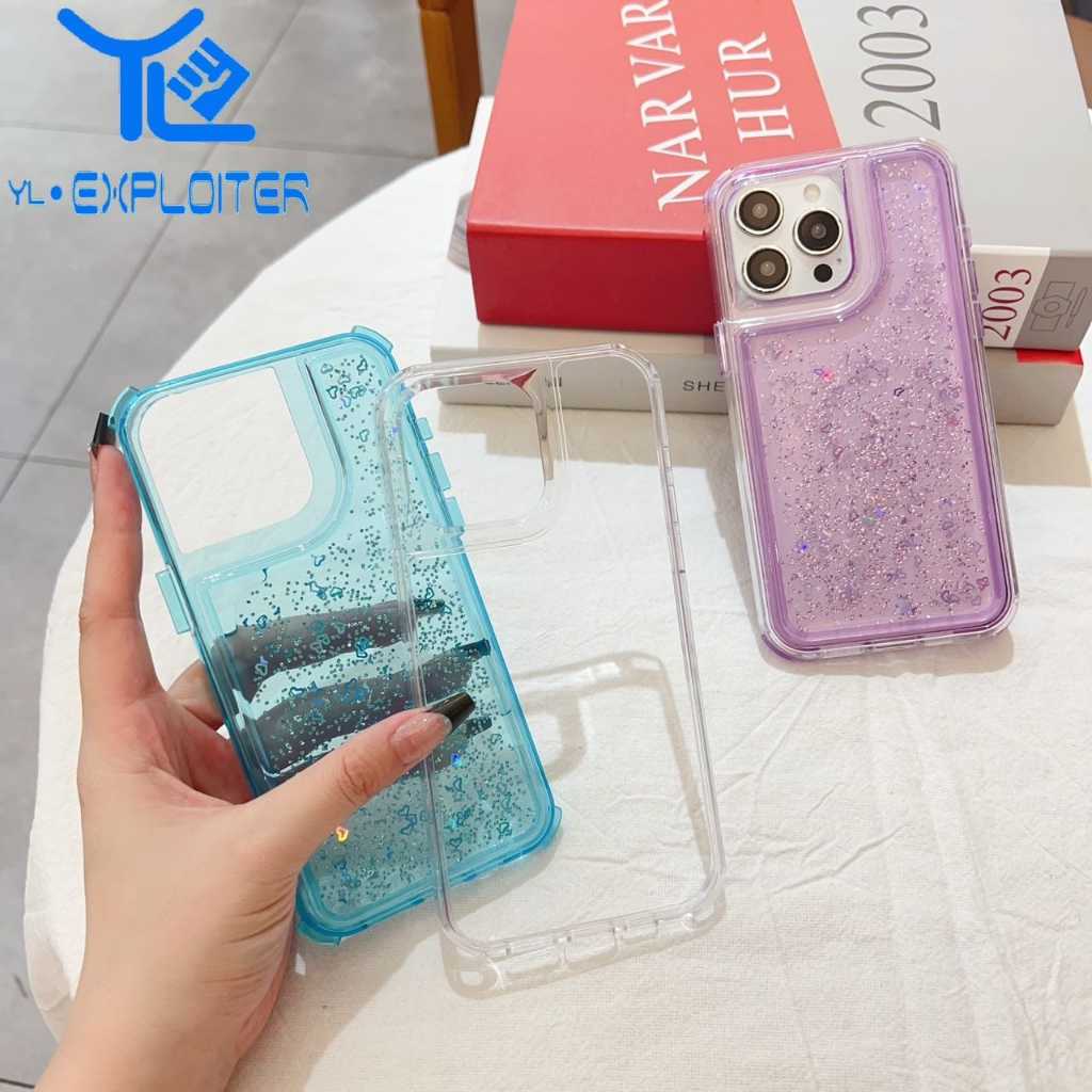 Capa anti impacto colorida com brilho de coração MOTOROLA & XIAOMI G04 ...