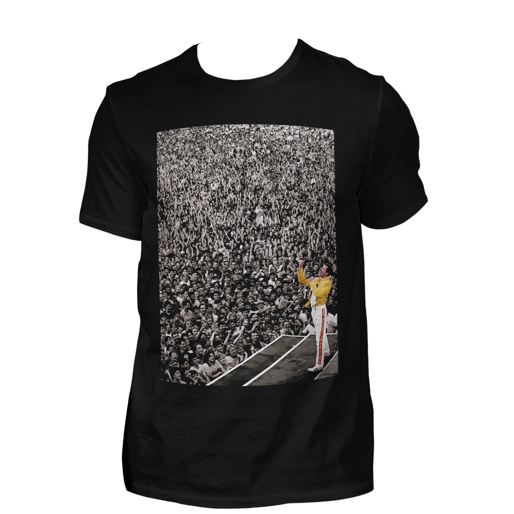 Camiseta Unissex Queen Freddie Mercury vs Crowd Qe13 | Shopee Brasil