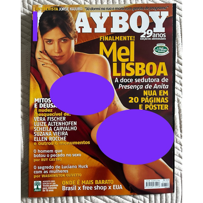 Revista Playboy 2004 aniversário Mel Lisboa Adele | Shopee Brasil
