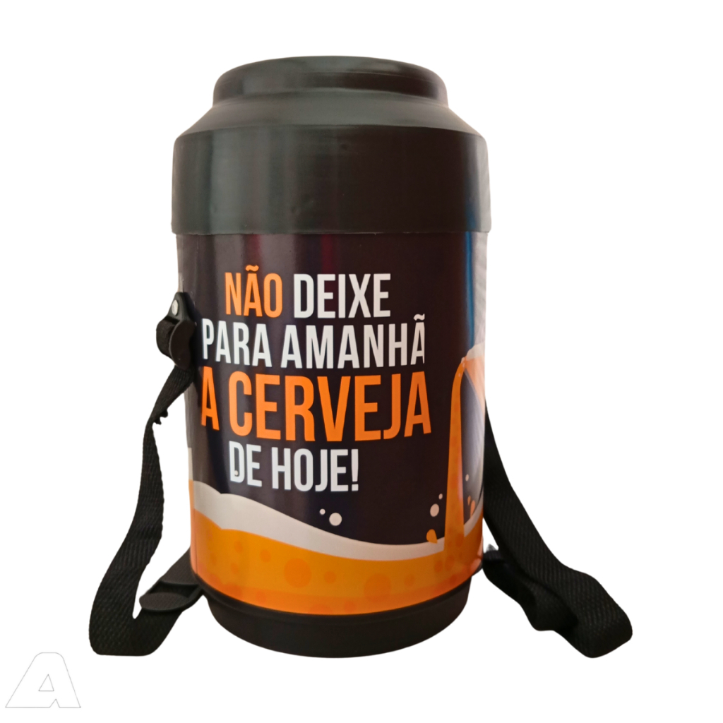 Cooler Redondo Térmico Caixa Térmica 12 Latas Personalizado | Shopee Brasil