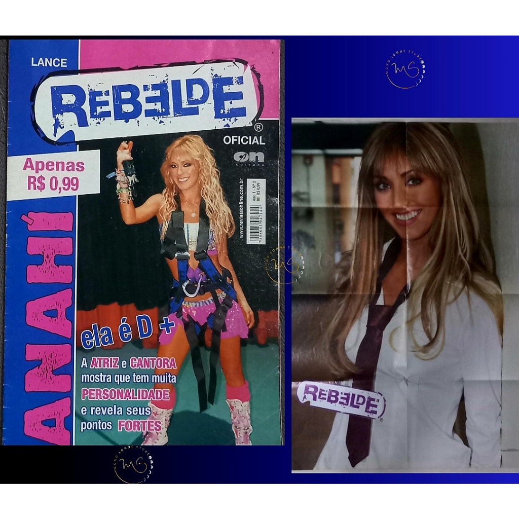 [Revista Pôster] Lance Rebelde Oficial • Anahí [Rebelde/RBD] | Shopee ...