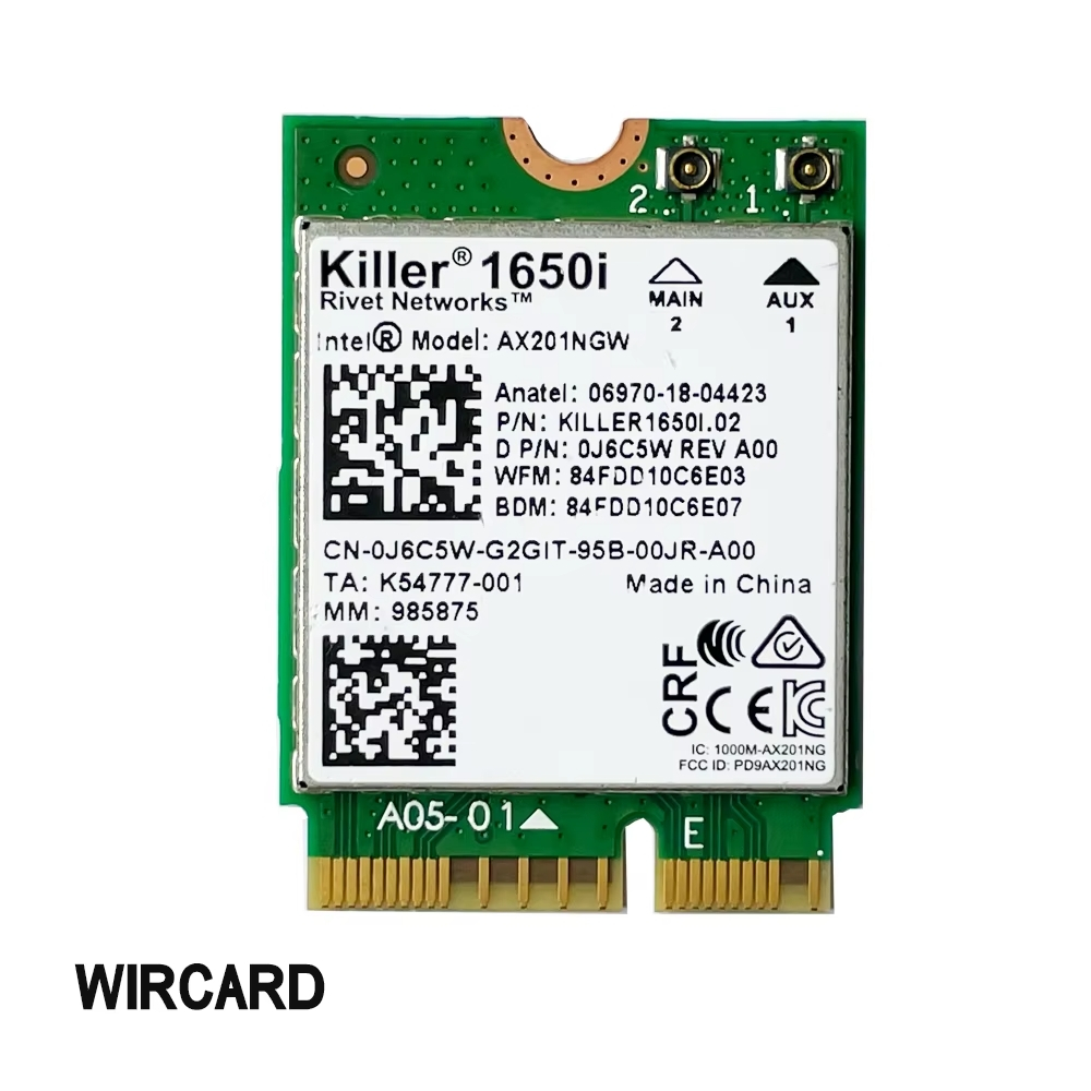 Intel Ax201 Killer Wi-fi 6 1650i (Usado) | Shopee Brasil