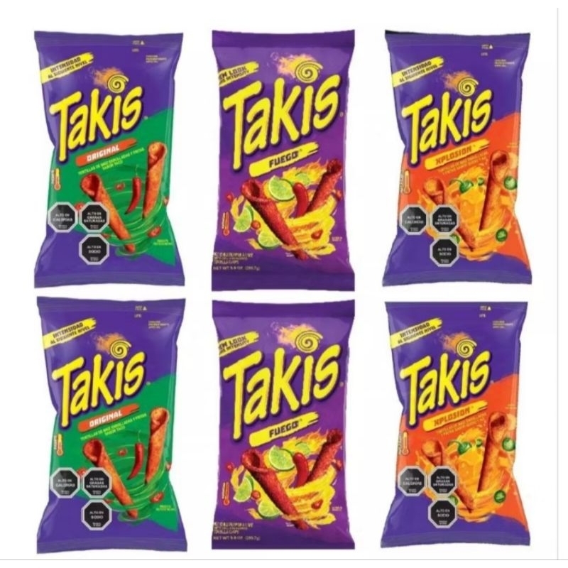 Salgadinhos Takis Mexicano Apimentado Sabores 56g | Shopee Brasil