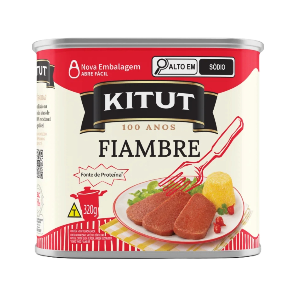 Fiambre Kitut 2x Latas de 320g | Shopee Brasil