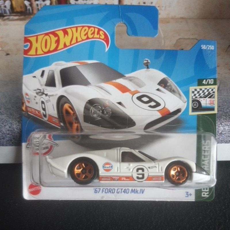 Hot Wheels 67 Ford Gt 40 Mk 4 Gulf Hw Retro Racers | Shopee Brasil
