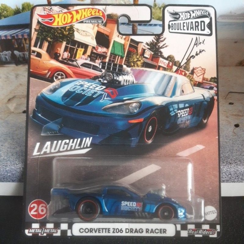 Hot Wheels Premium Boulevard Corvette Z06 Drag Racer Alex Laughlin ...