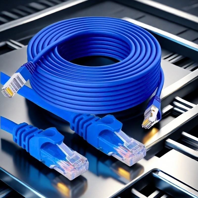 Cabo De Rede 20 Metros CAT5E Rj45 Internet Resistente Azul | Shopee Brasil