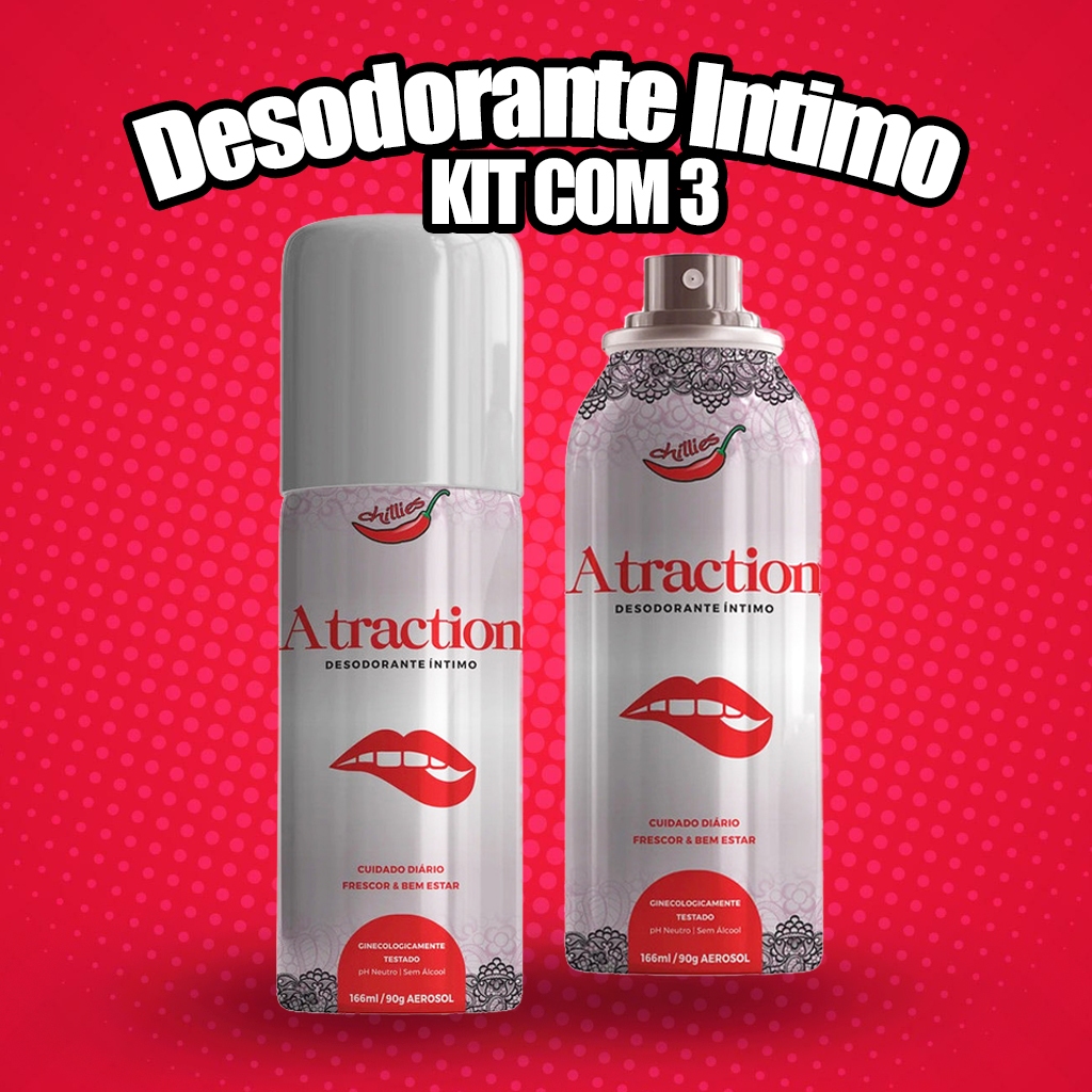 Kit com 3 Desodorante Intimo Feminino Antitranspirante Spray Aerosol ...