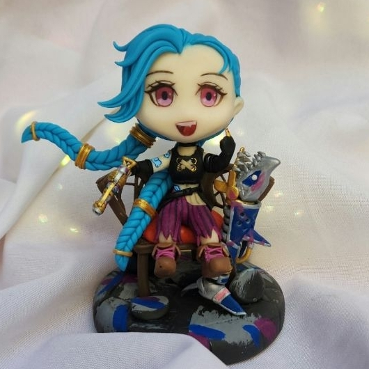 Jinx - Arcane - Chibi em biscuit - Colecionável | Shopee Brasil
