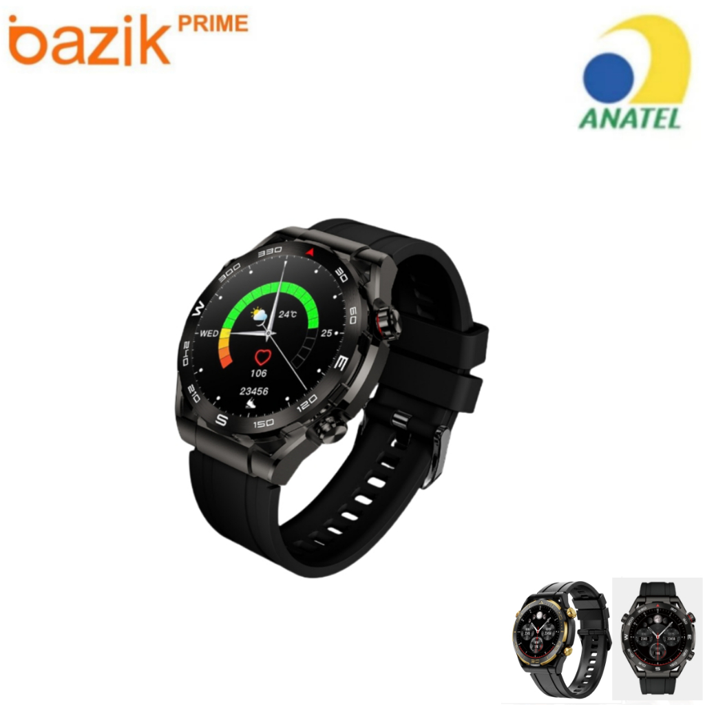 Bazik Relógio Smartwatch Men Esportivo Ultra Amoled Ip67 W77 Pro Max | Shopee Brasil