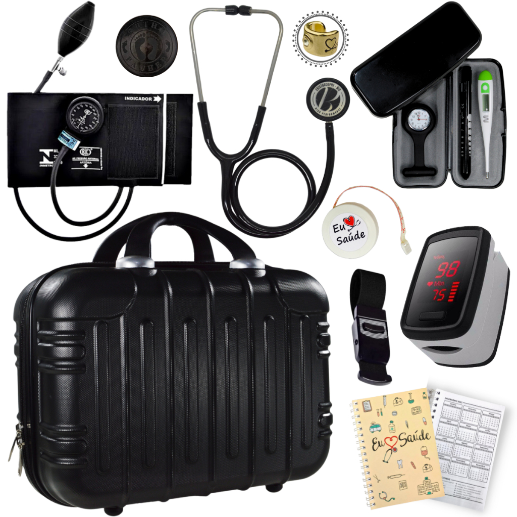 Kit Medicina Enfermagem Completo super Luxo Estagio Promocao Promocão ...