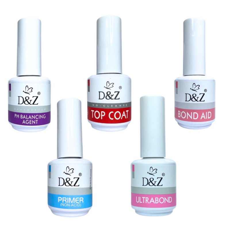 Preparadores Para Alongamento D&Z 15ml Top Coat, Bond Aid, Primer ...