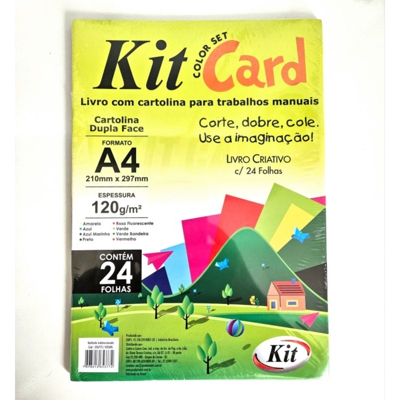 Papel Color Set A4 com 24 Folhas | Shopee Brasil