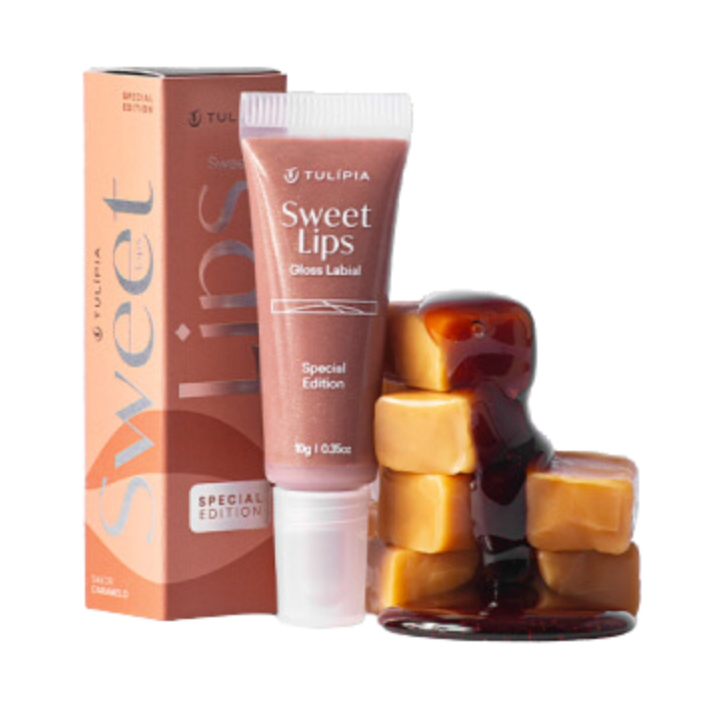 Gloss Labial Sweet Lips Caramelo Hidragloss Tulipia 10g | Shopee Brasil
