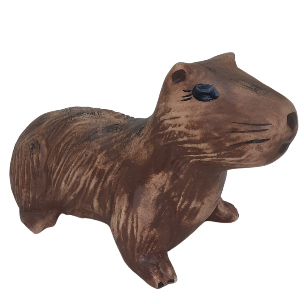 Capivara de Cerâmica Enfeite para Casa e Jardim 20 cm | Shopee Brasil