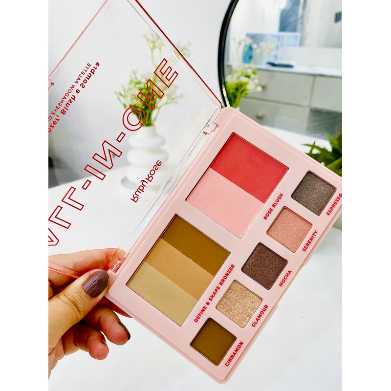 Paleta ALL ONE de Bronzer, Blush e Sombra Linha Rosa - RUBY ROSE ...