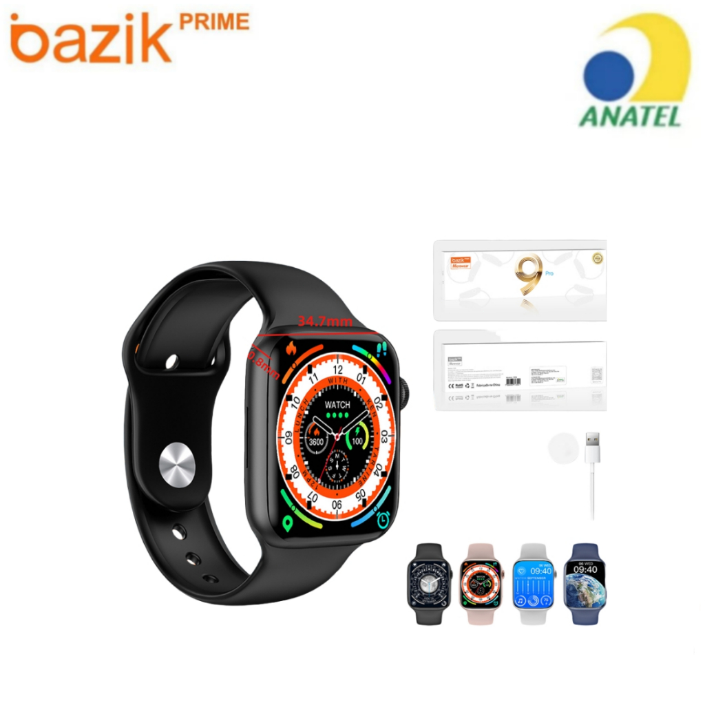 Bazik Smartwatch W59 Pro Série 9 Watch Pro 47mm Relógio Inteligente Feminino Masculino Original ...