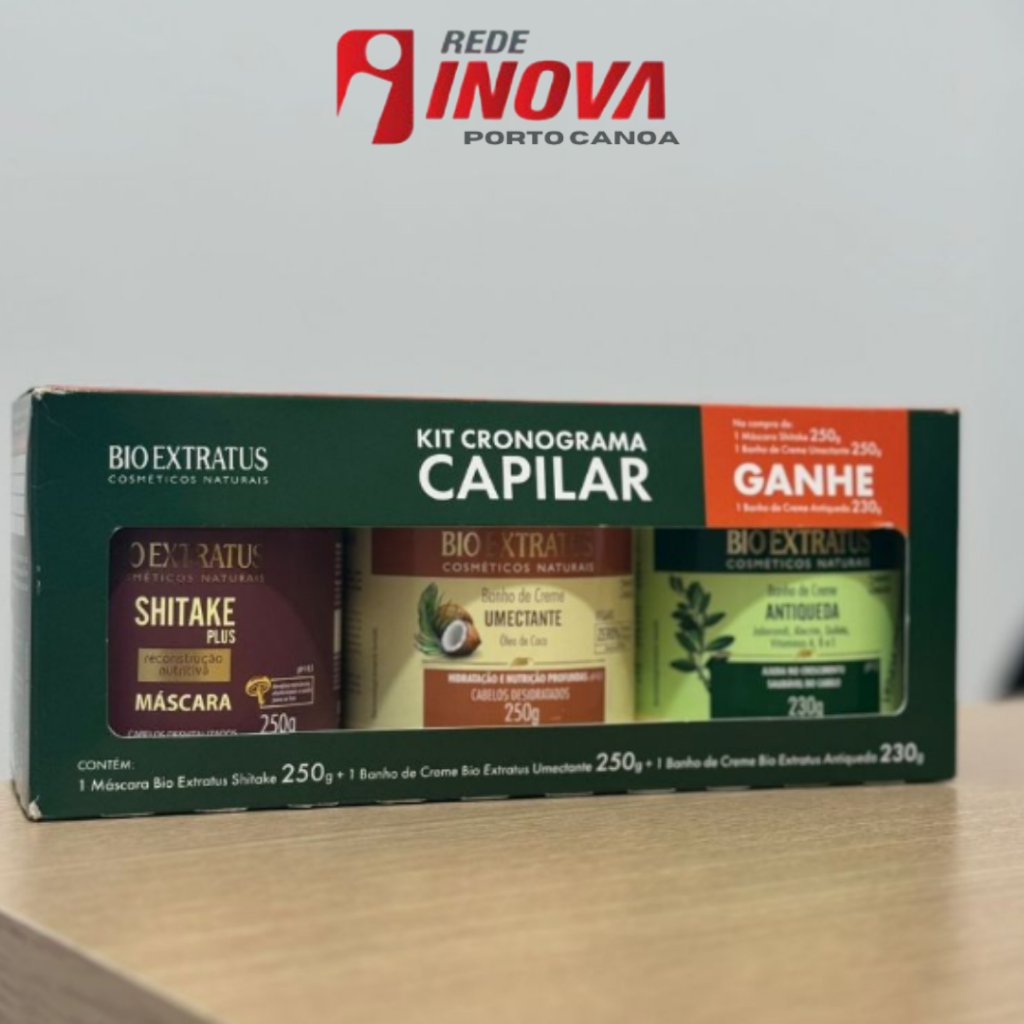 Kit Cronograma Capilar Bio Extratus Cabelos Danificados 730g | Shopee Brasil
