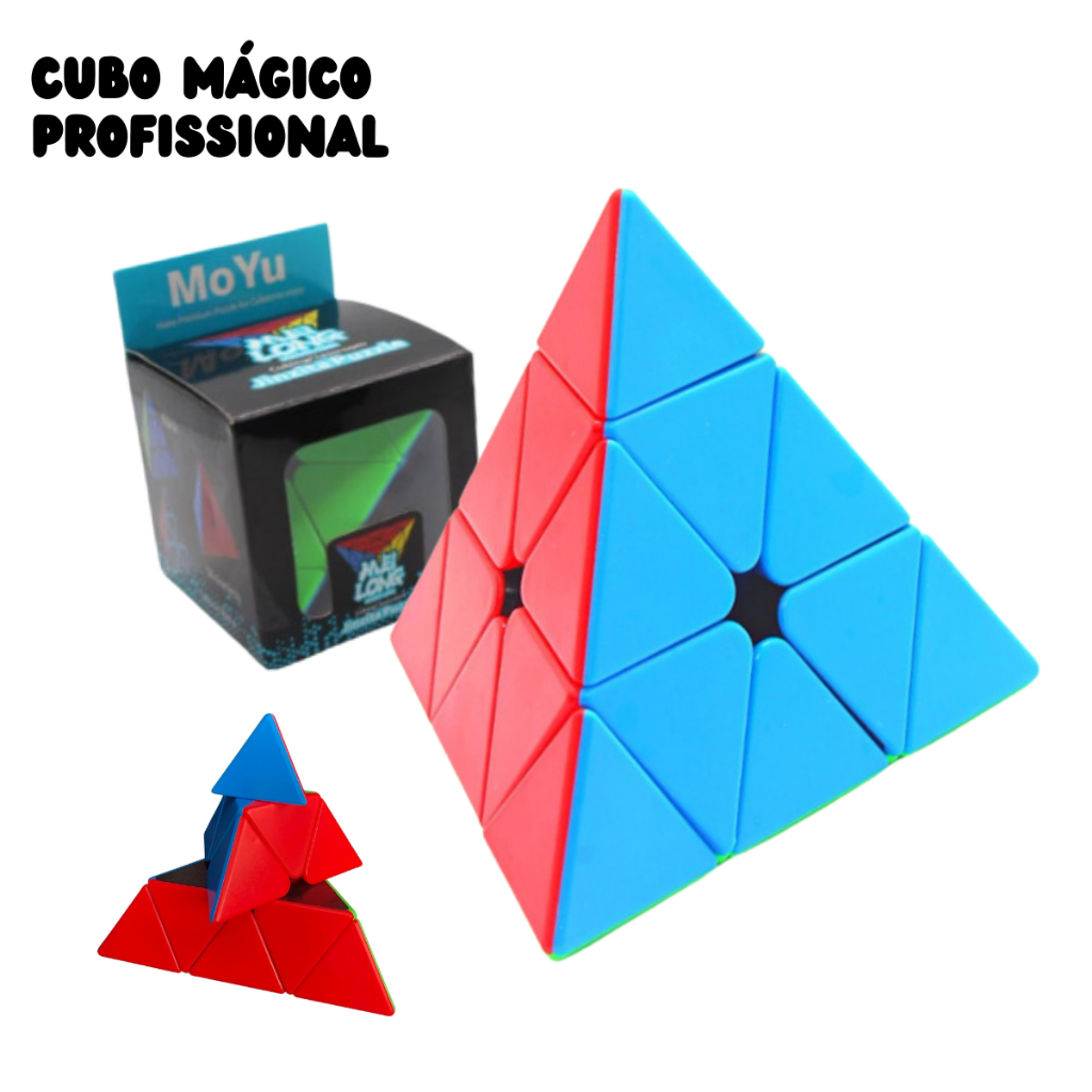 Cubo Mágico Profissional Piramide Pyraminx Pirâmide Triângulo ...