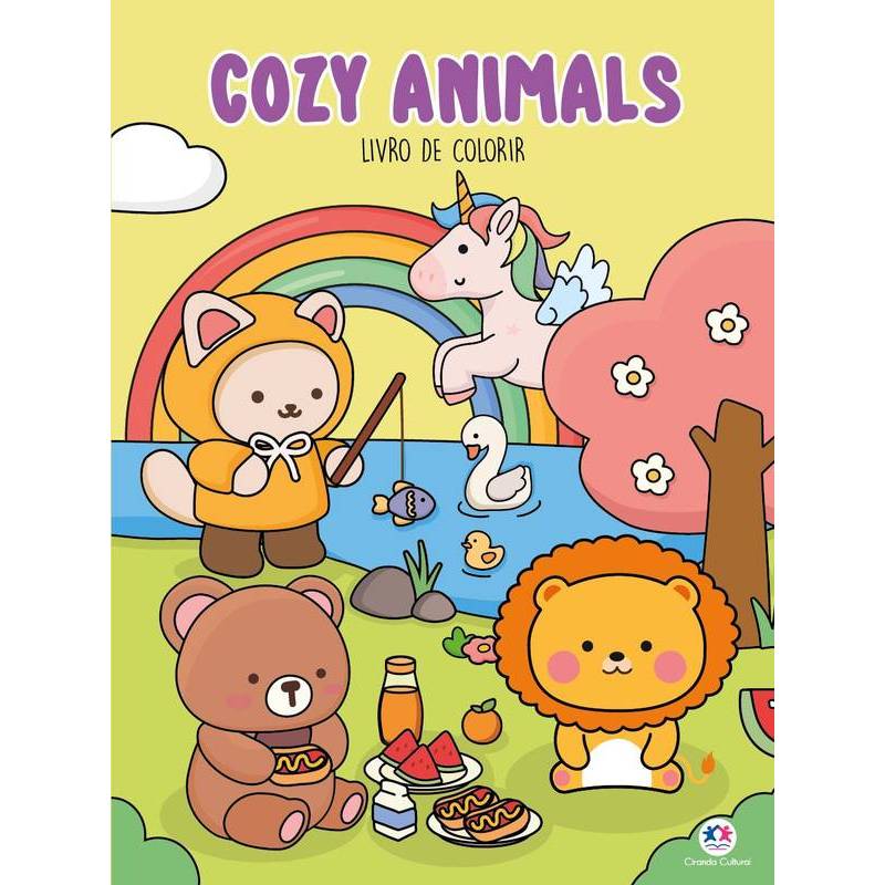 Livro de colorir Comfy e Cozy Books bobbie goods - Cozy Animals ...