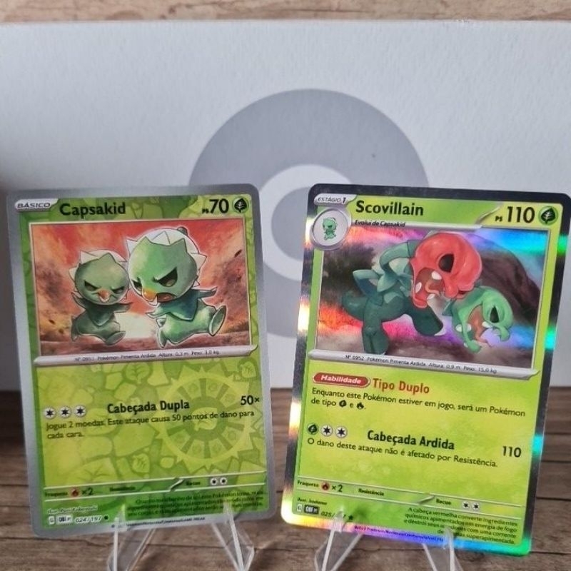 Carta Pokemon Capsakid holo reverso, Scovillain Holo.Original | Shopee ...