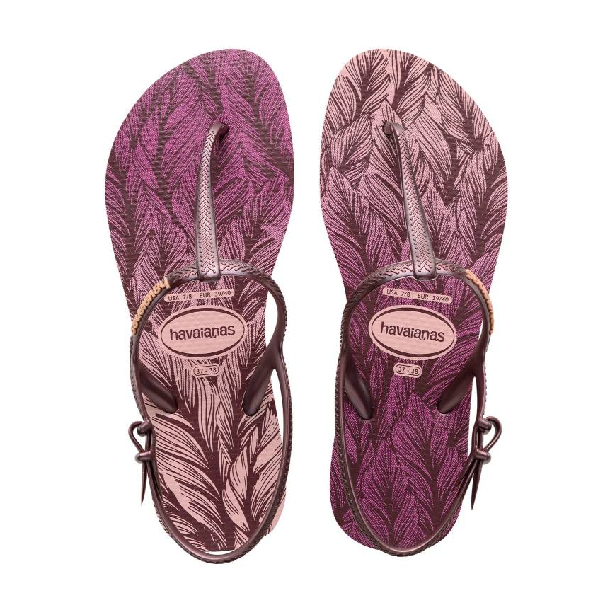Sandália Chinelo H. Freedom SLim Print Rosa Pearl PINK FLIP FLOPS TAM ...