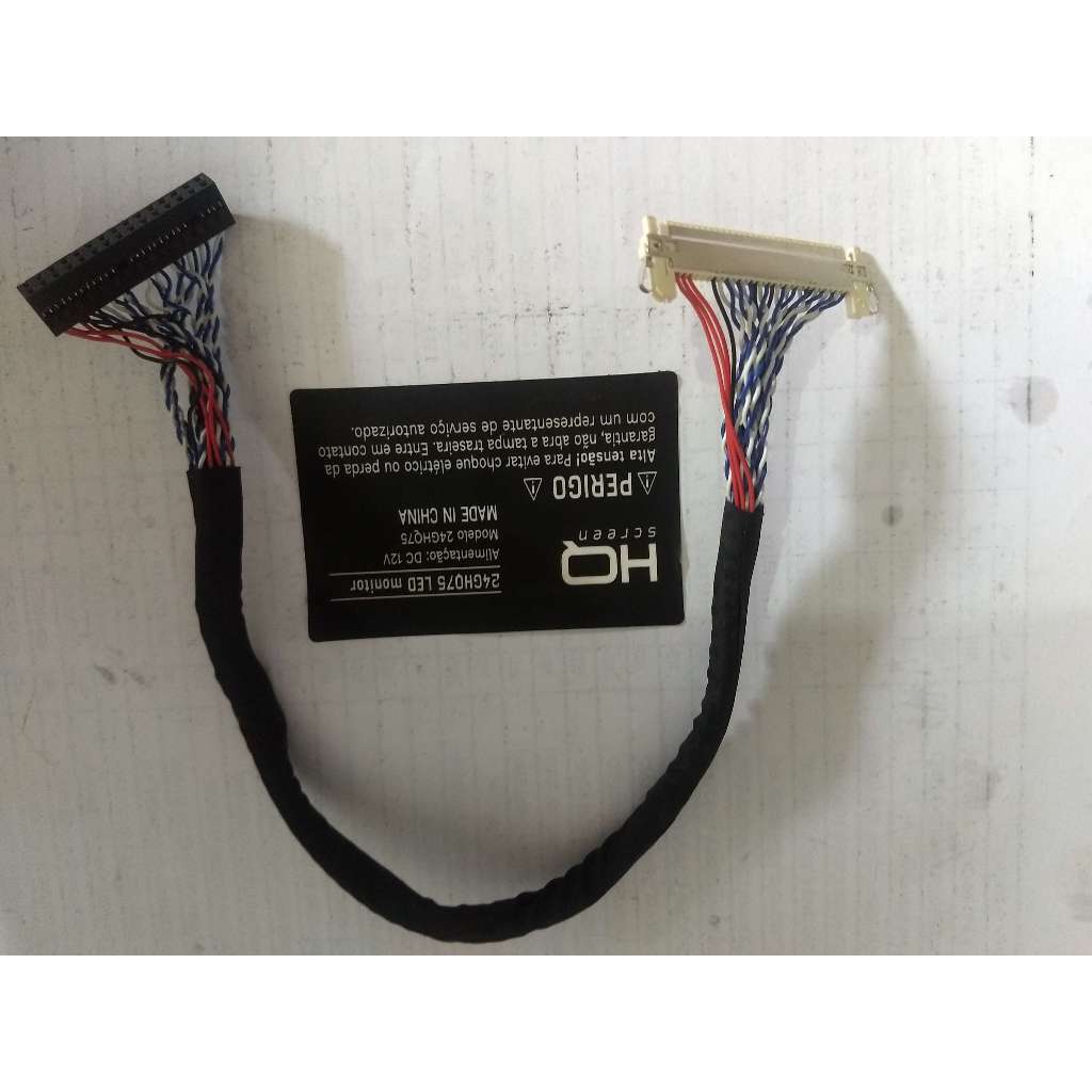cabo flat vga monitor 24" polegada hq screen 24ghq75 em bom estado | Shopee Brasil