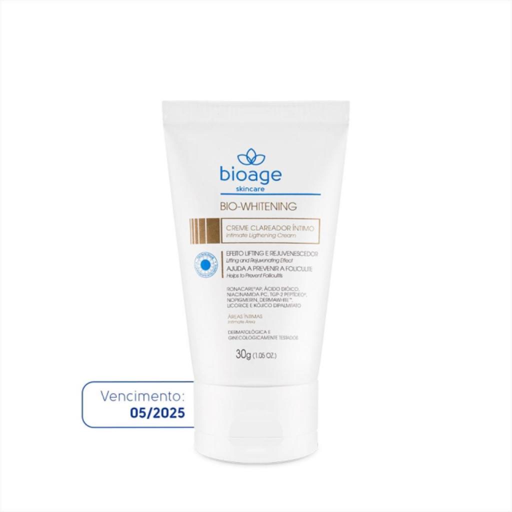 creme Clareador Intimo virilha axilas rejuvenescedor Bioage | Shopee Brasil