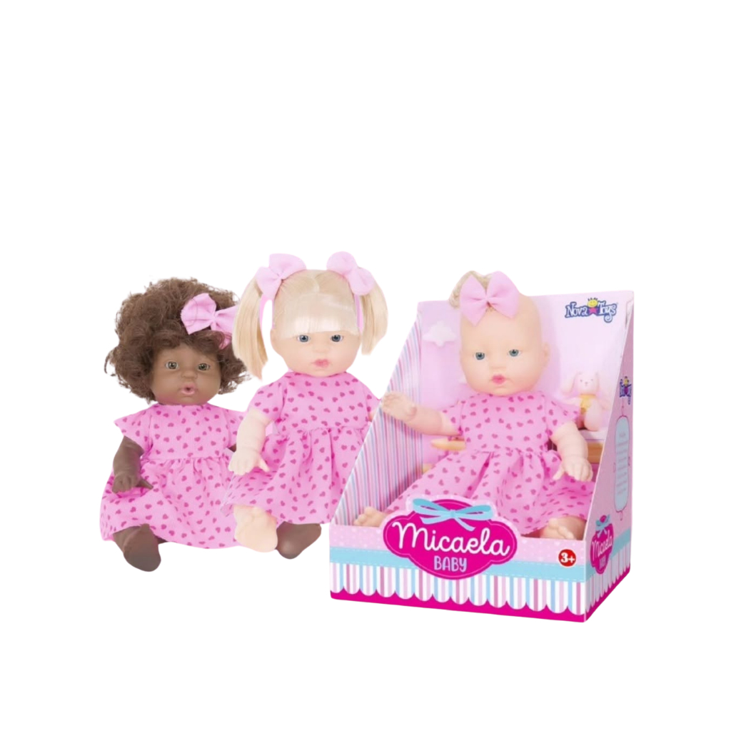 Boneca Micaela Baby 28cm - Acompanhe o Crescimento e Diversão das ...