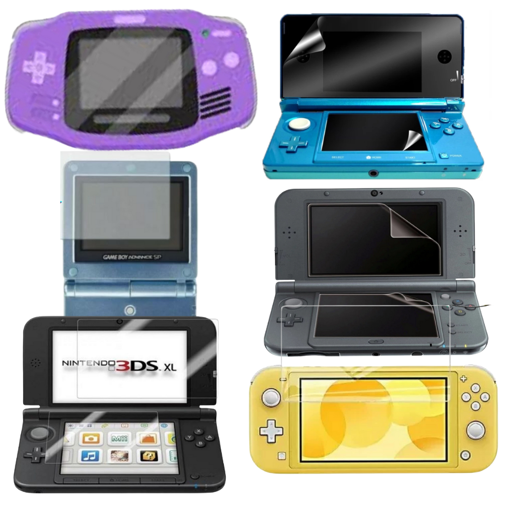 Pelicula Protetora para Consoles Nintendo e Game Boy Diversos Modelos Disponiveis