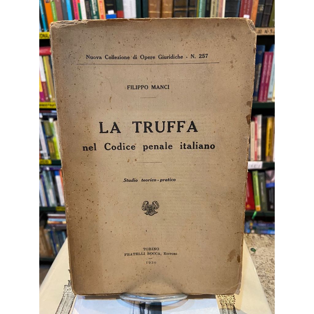 La TRuffa nel Codice Penale Italiano - Filippo Manci | Shopee Brasil
