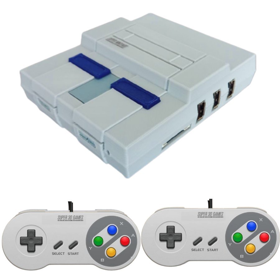 Game Console Retro Super Nintendo 3D Games Com 130 Mil Jogos Classicos ...