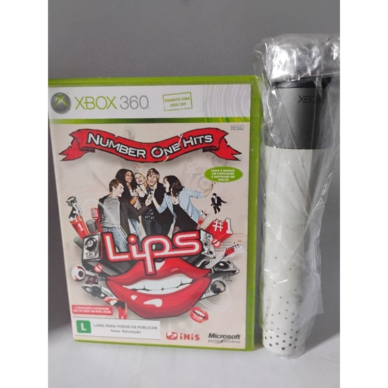 Microfone Xbox 360+jogo Lips Original Mídia Física | Shopee Brasil