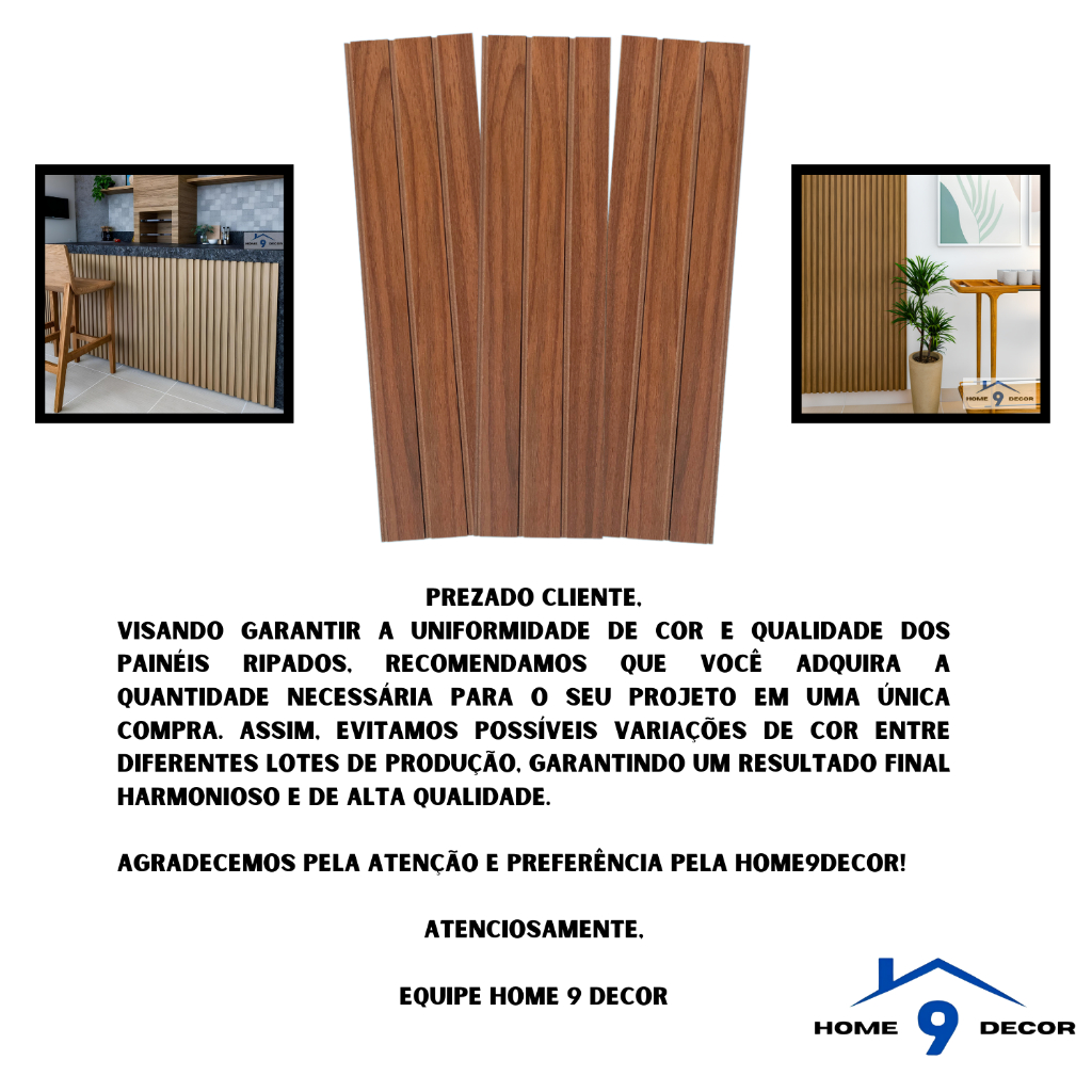 20 Painel Ripado Autocolante Revestimento Parede Decorativo 45x11 ...