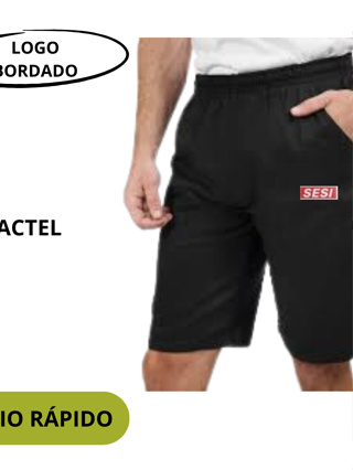 SESI BERMUDA UNIFORME ESCOLAR TACTEL LOGO BORDADO TODOS TAMANHOS ...