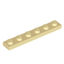 Lego Plate 1x6 pn 3666 Kit com 10 pecas original blocos de construção ...