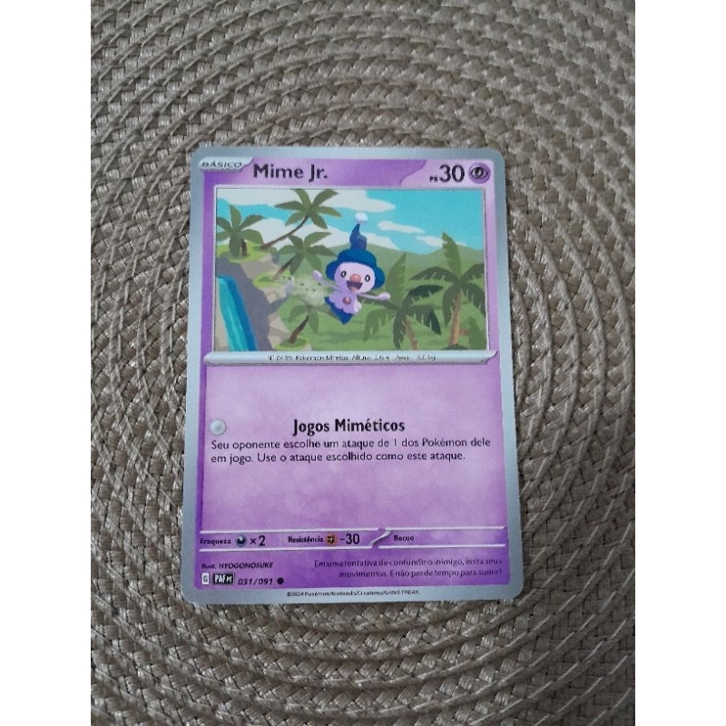 Carta Pokemon Mime Jr Original NM | Shopee Brasil