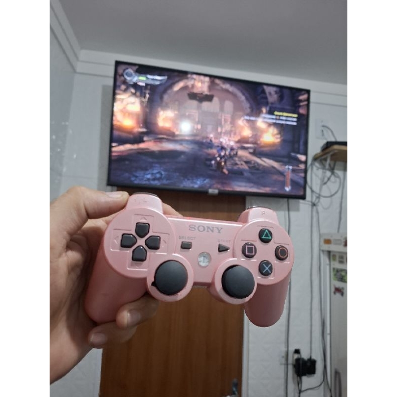 controle rosa ps3 ( detalhes na carcaça) | Shopee Brasil